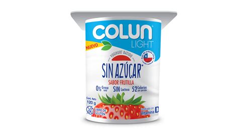 Yogurt Colun Light: Descubre su Información Nutricional Completa y ...